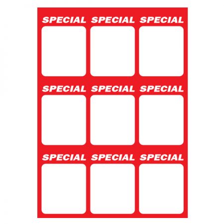 405 – Special 9up on A4 (Red) 250 Per Pack – Publia POS